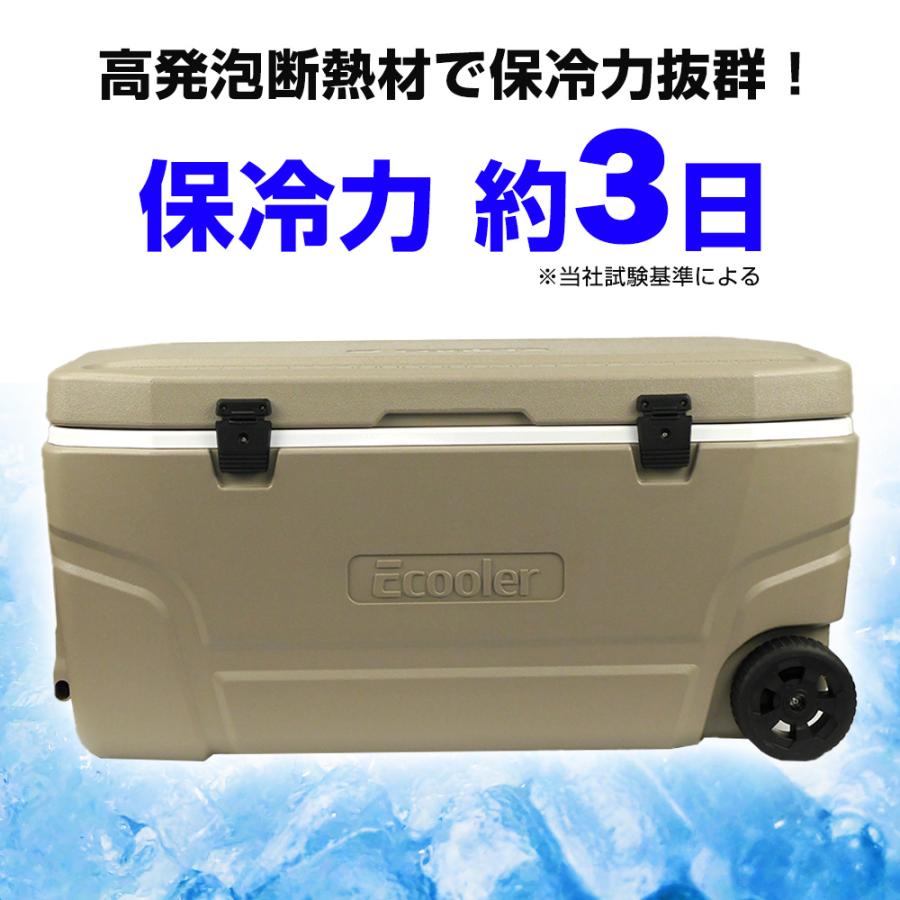 3DAYS クーラー キャスター付 95L アウトドア クーラーボックスキャリー レジャー キャンプ クーラーボックス ビバホーム ...