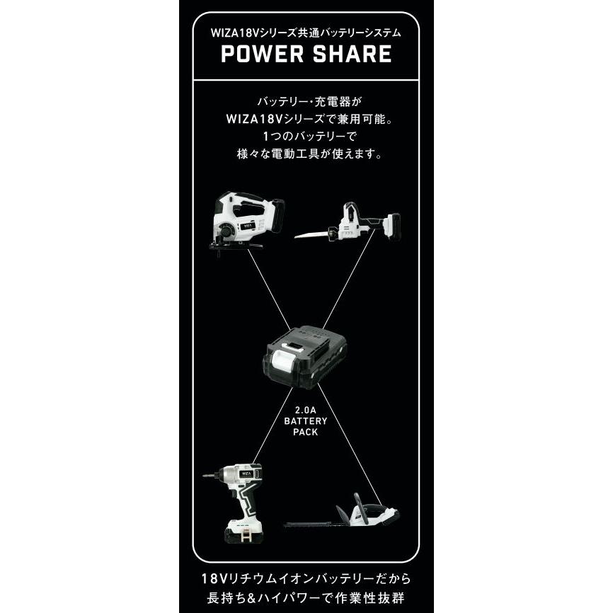 ウイザ WIZ'A 18V 充電式ジグソー WZ-18JS 本体のみ ビバホーム : ビバホーム オンライン ヤフー店 - 通販 - Yahoo!ショッピング