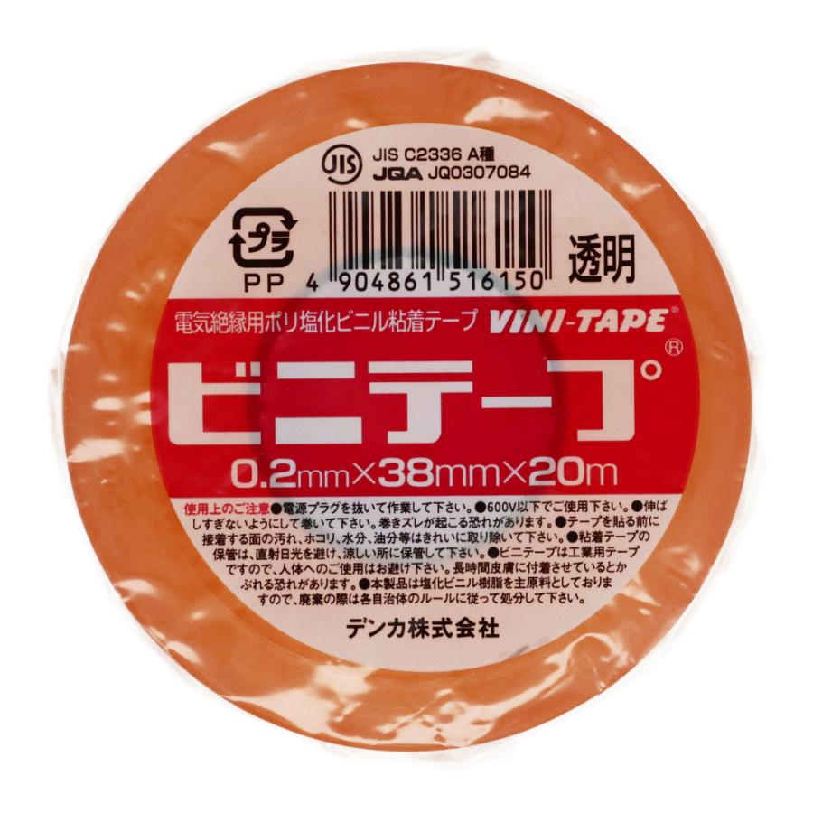 電気化学 ビニールテープ 38mm×20m 透明 梱包 補修 ビニールテープビバホーム : ビバホーム オンライン ヤフー店 - 通販 - Yahoo!ショッピング