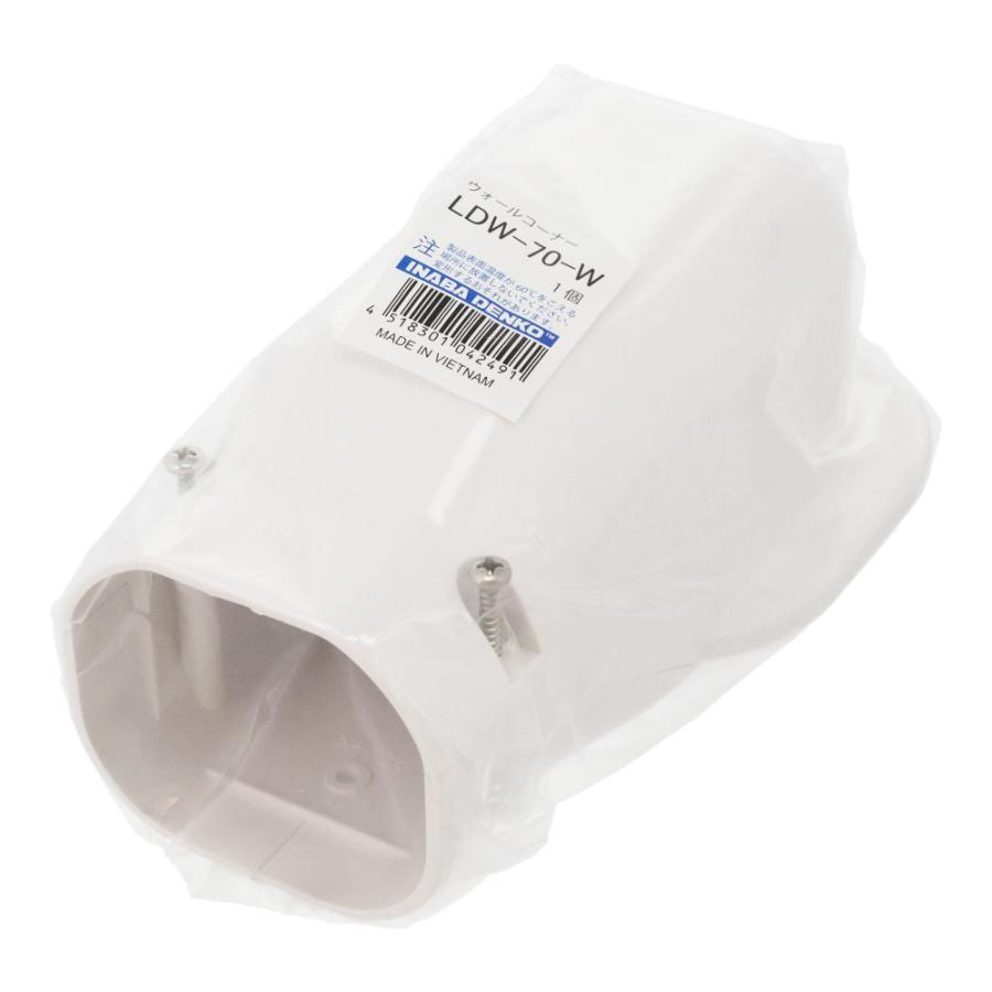 因幡電工 スリムダクトLD用 ウォールコーナー LDW-70-W 家電 季節 空調家電 エアコン部材ビバホーム : ビバホーム オンライン ヤフー店 - 通販 - Yahoo!ショッピング