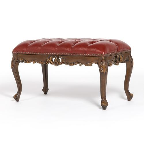 スツール オットマン 椅子 Mサイズ アンティーク ブラウンxレッド 本革 木製 ロココ おしゃれ 姫系 インテリア シンフォニー 1160-M-5L15B : ビビアンドココ ヤフー店 ...