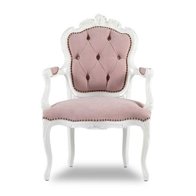 チェア アームチェア 椅子 いす 木製 猫脚 ホワイトxシャーベットピンク 布 おしゃれ 姫系 アンティーク調 ロココ調 6082-A-18F237B : ビビアンドココ ヤフー店 - 通販 ...