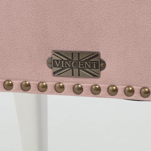 チェア イス ダイニングチェア ハイバック 一人掛け 椅子 いす 木製 シャーベットピンク 布地 アンティーク調 ヴィンセント 9014-18F237B :9014-18f237b:ビビアンド ...