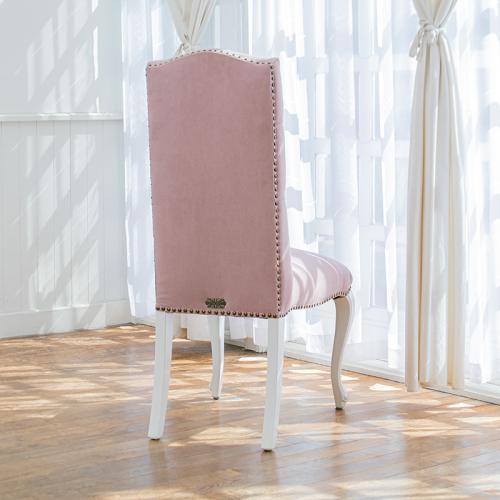 チェア イス ダイニングチェア ハイバック 一人掛け 椅子 いす 木製 シャーベットピンク 布地 アンティーク調 ヴィンセント 9014-18F237B :9014-18f237b:ビビアンド ...