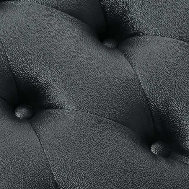 スツール オットマン ベンチ ロングスツール アンティーク調 ブラック 合皮 PUレザー チェスター 英国調 椅子 VINCENT 9015-L-5P32B :9015-l-5p32b:ビビ ...