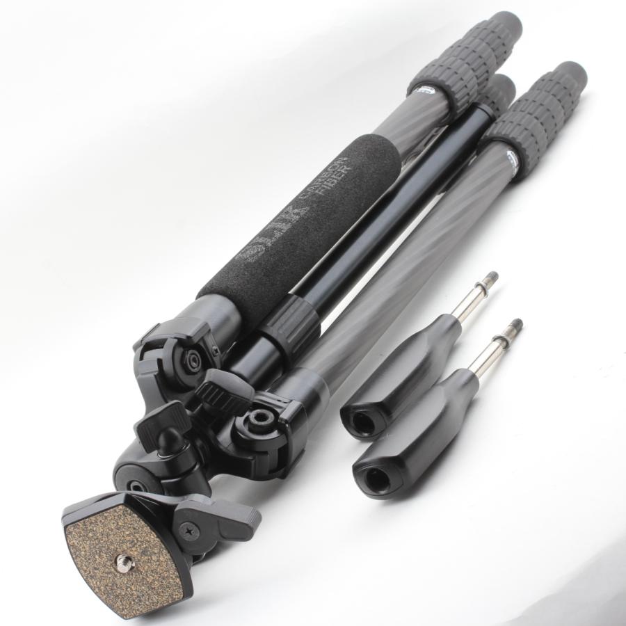 ライトカーボン E SLIK E74 4段 ナットロック式 25mmパイプ径 3ウェイ雲台 : 千石カメラYahoo!店 - 通販 - Yahoo!ショッピング