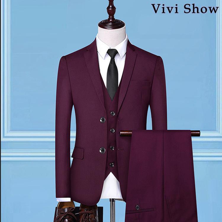 スーツ メンズ スリーピーススーツ ビジネススーツ 2つボタン 無地