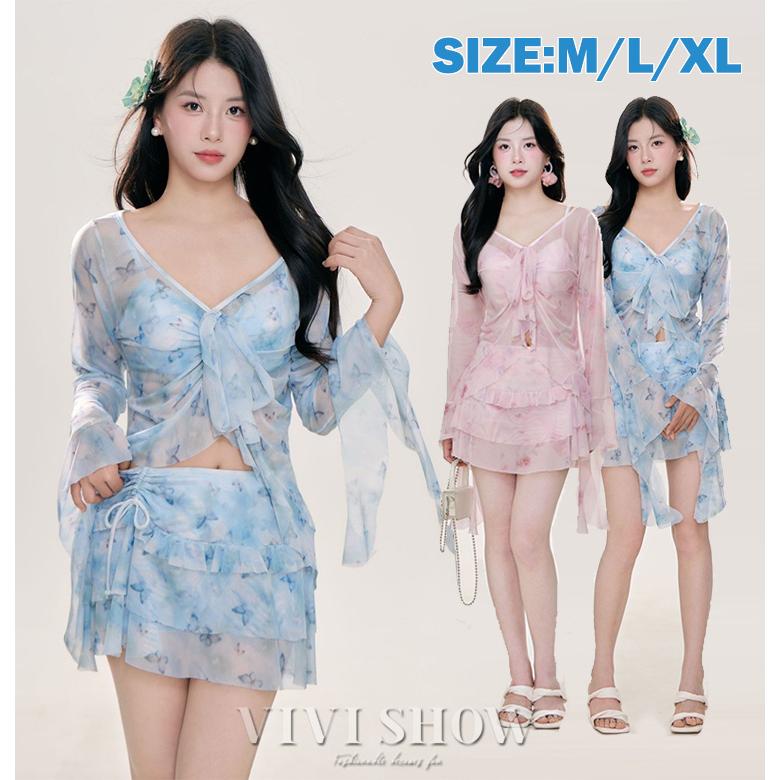 ビキニ 水着 レディース 体型カバー セパレート 上下セット 3点 韓国 海水浴 紫外線対策 uvカット 温泉 ママ水着 20 30 40代 : VIVISHOW - 通販 - Yahoo ...