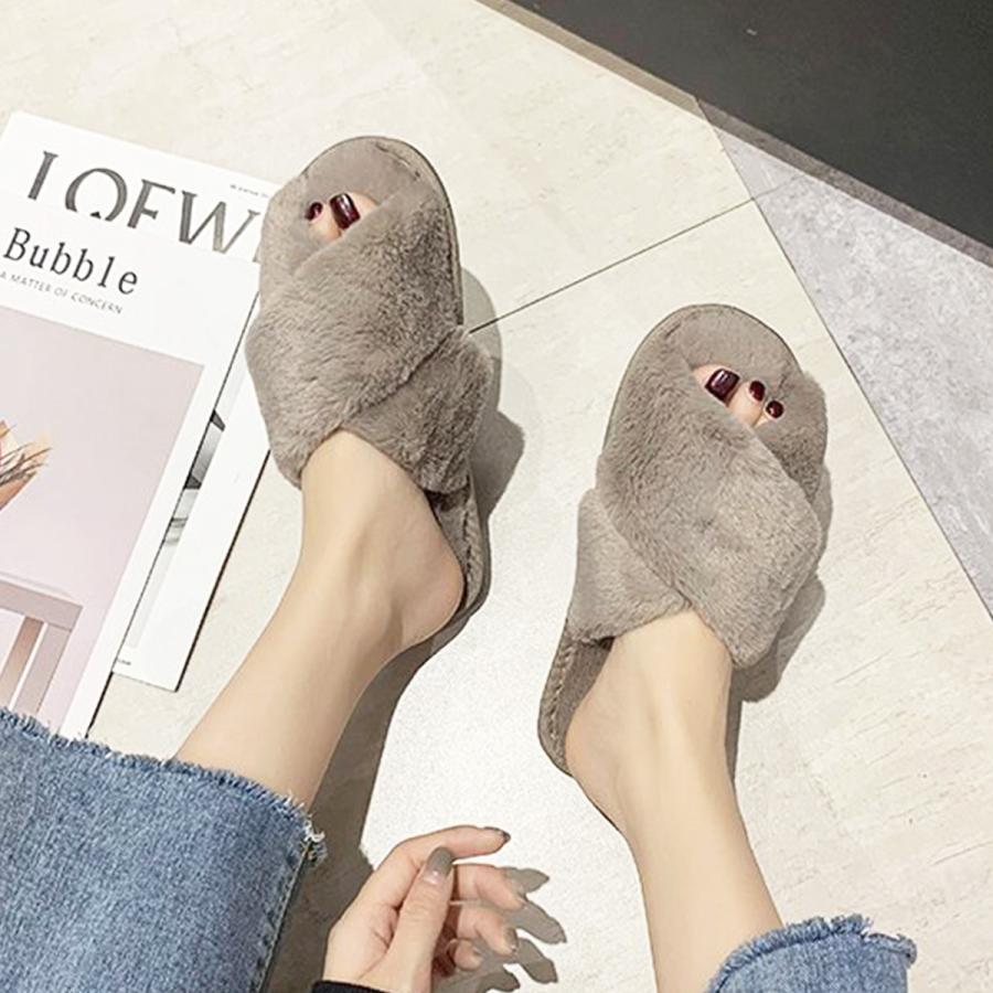 スリッパ ルームシューズ 冷え性 おしゃれ レディース 来客 暖かい もこもこ ふわふわ かわいい ボア 室内 : Whimsy Wave Yahoo!店 - 通販 - Yahoo!ショッピング