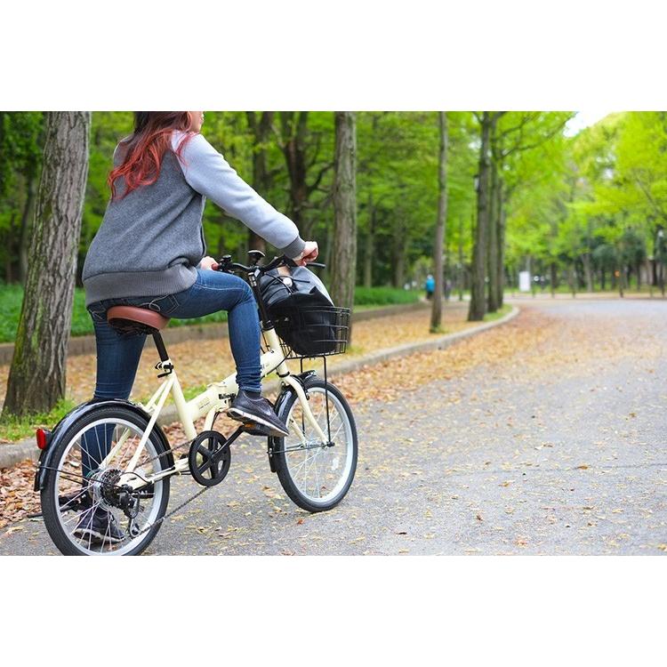 オオトモ 折りたたみ自転車 20インチ カゴ付き シマノ6段変速 オオトモ 折りたたみ自転車 20インチ カゴ付き シマノ6段変速