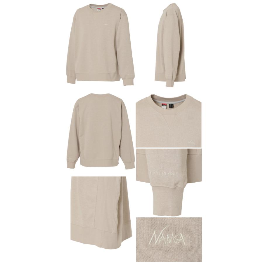 NANGA（ナンガ） DRY MIX TERRY CREW SWEAT ドライ ミックス テリー