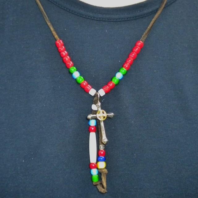 シルバークロス 鹿革紐 チョーカー オリジナル カスタムメイド : voodoocats - 通販 - Yahoo!ショッピング