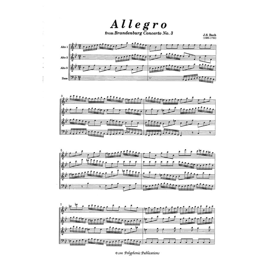 J.S.Bach: Allegro from Brandenburg Concerto No.3 : pp-46 : フォルンミュージック ...