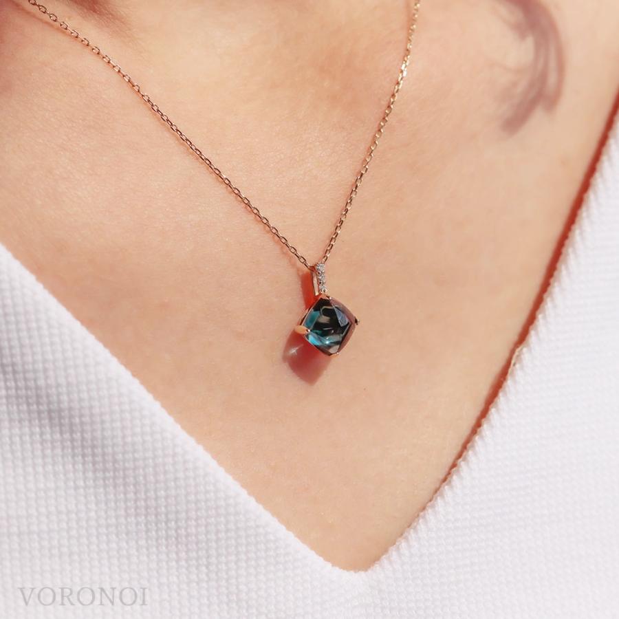 MINAMO 正規品 K10/K18 シュガーローフカット ダイヤモンド ネックレス MINAMOセッティング 特許取得 アメジスト トパーズ シトリン ペリドット : VORONOI ヤフー ...