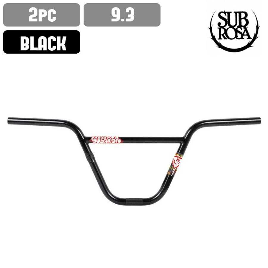 Subrosa サブロッサ ハンドルバー Simo Bar 9.3 matte black 2pc スノーバイク カスタム パーツ ハンドル ...
