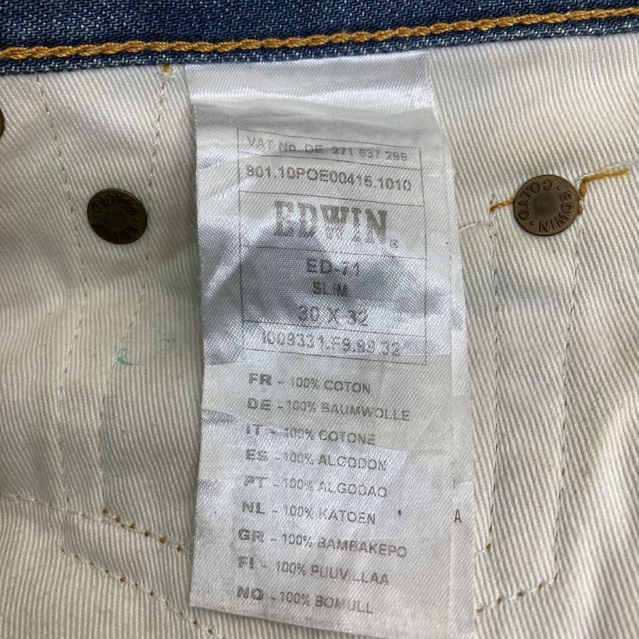 EDWIN デニムパンツ W30 エドウィン ボタンフライ スリム インディゴ 古着卸 アメリカ仕入 2309-203 : 古着屋DEN ヤフーショッピング店 - 通販 - Yahoo!ショッピング