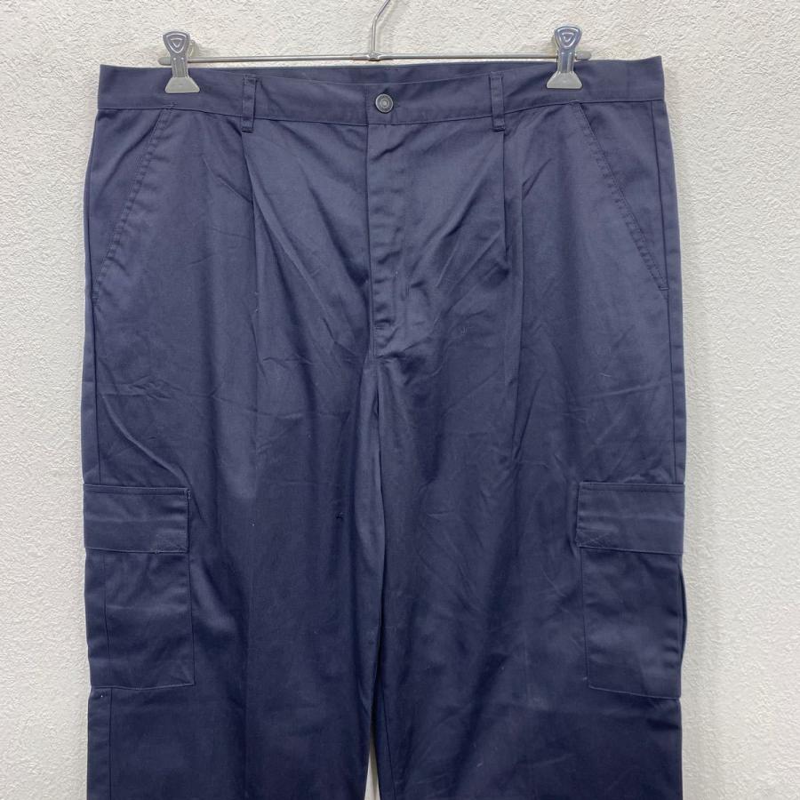 ALEXANDRA ワークパンツ W40 アレクサンドラ カーゴパンツ タック入り ビッグサイズ ネイビー 古着卸 アメリカ仕入 2312 ...