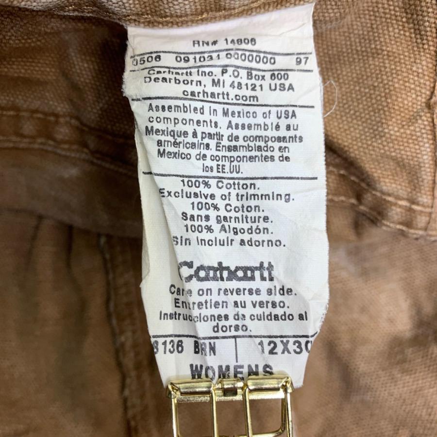 Carhartt ワークパンツ W34 カーハート レディース ダブルニー ブラウン コットン メキシコ製 古着卸 アメリカ仕入 2401-364 : 古着屋DEN ヤフーショッピング店 ...