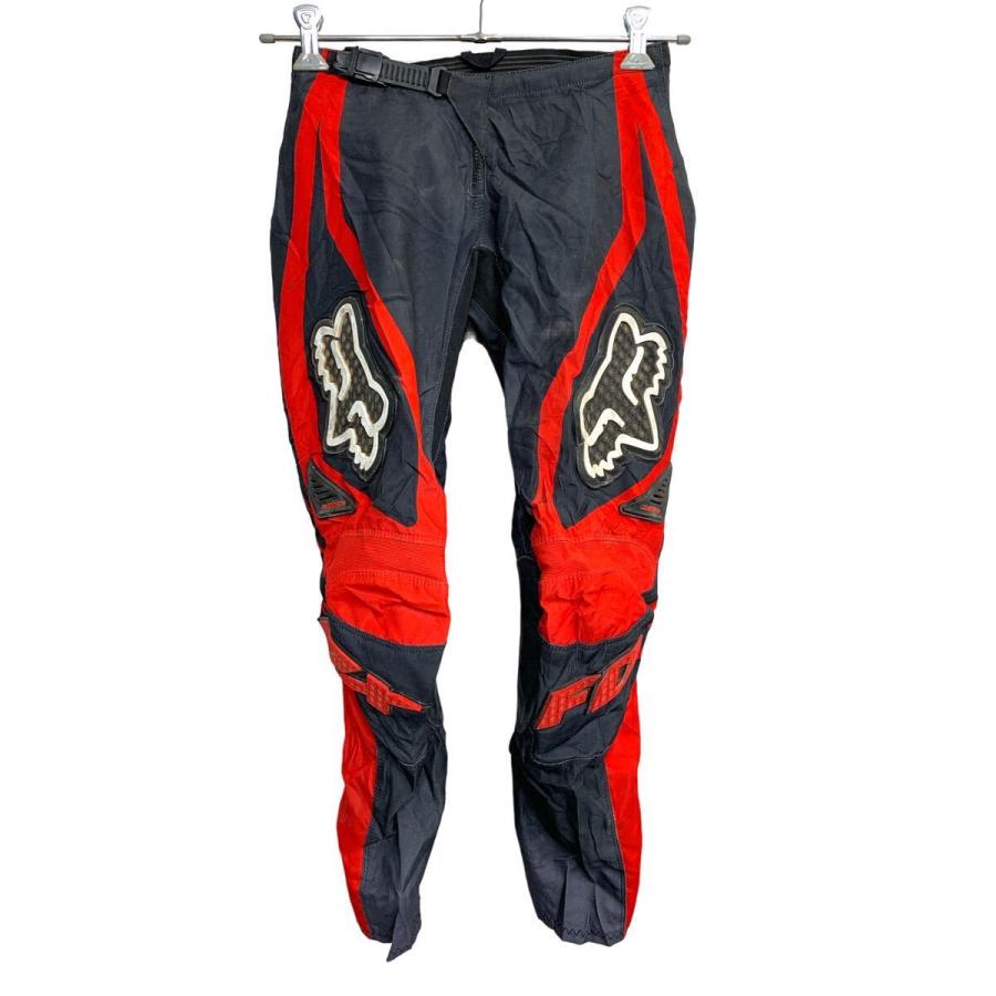 FOX モトクロスパンツ W28 フォックス ジュニアサイズ レーシングパンツ ブラック レッド 古着卸 アメリカ仕入 2406-189 ...