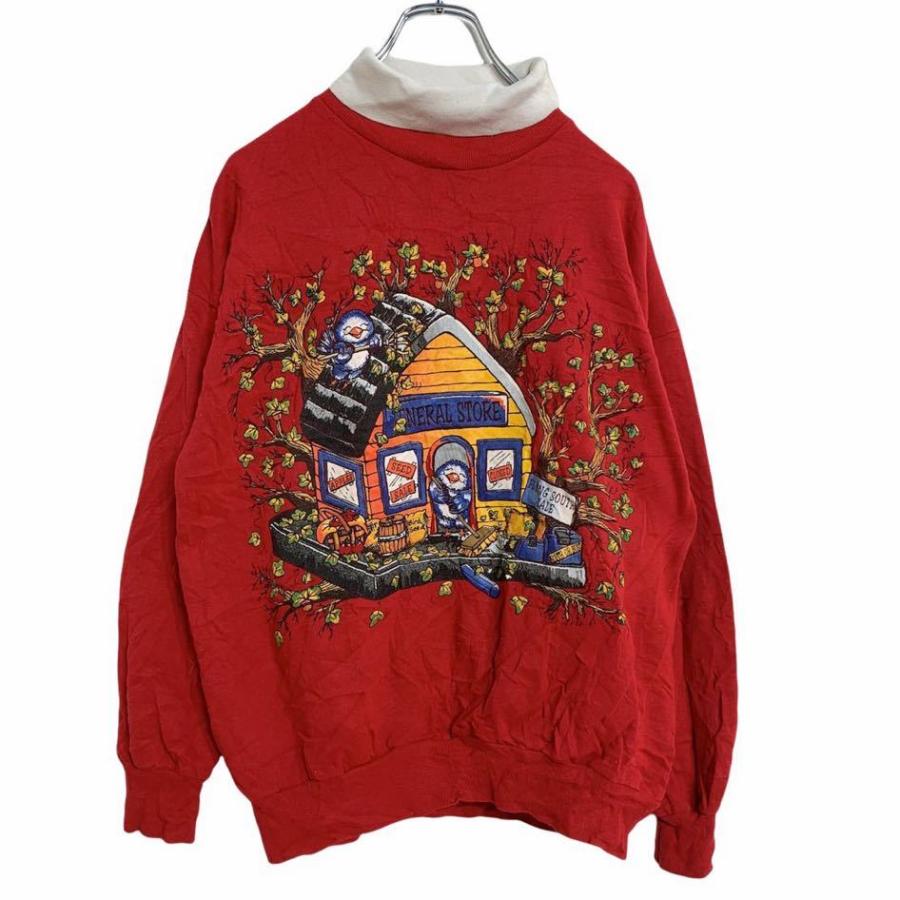 BASIC EDITIONS レイヤードネック スウェットトレーナー ウィメンズ S レッド プリント 古着卸 アメリカ仕入れ a401-5235 : 古着屋DEN ヤフーショッピング店 ...