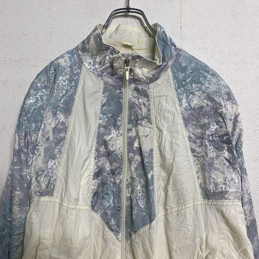 roline ナイロンジャケット ウィメンズ L〜 ホワイト ブルー シルバー ブルゾン ウエスト絞り 古着卸 アメリカ仕入れ a401-5593 : 古着屋DEN ヤフーショッピング店 ...