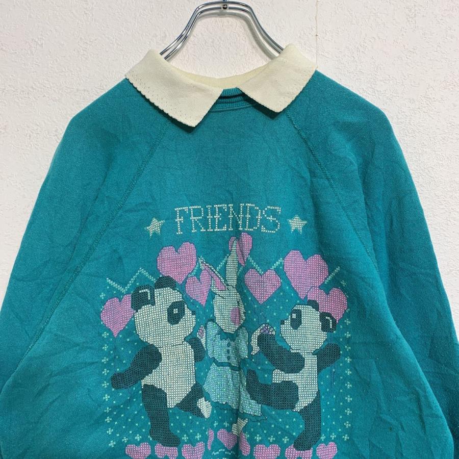 レイヤードネック スウェット トレーナー ウィメンズ L ブルー パンダ うさぎ プリント レトロ USA製 古着卸 アメリカ仕入れ a401-5711 : 古着屋DEN ヤフーショッピング店 ...