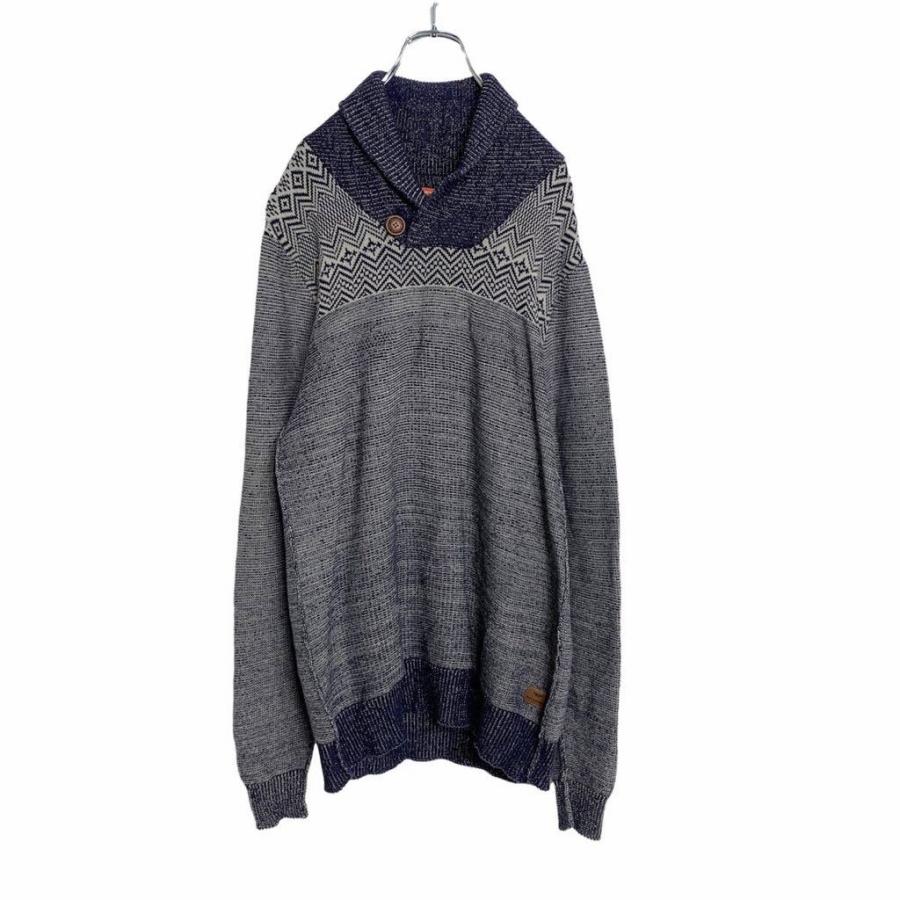 HALLINGER ニットセーター XL ネイビー ホワイト 模様 ビッグサイズ 古着卸 アメリカ仕入れ a405-5275 : 古着屋DEN ...
