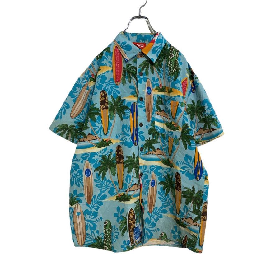 LOWES 半袖シャツ M ブルー ビーチ 南国 ヤシの木 柄シャツ アロハシャツ 古着卸 アメリカ仕入れ a406-6348 : 古着屋DEN ヤフーショッピング店 - 通販 - Yahoo ...