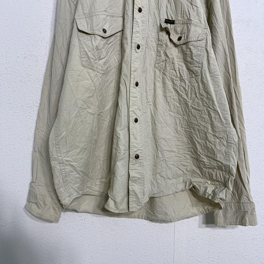 Wrangler 長袖 シャツ XL ライトベージュ ラングラー 2ポケット スナップボタン ウエスタン 無地 古着卸 アメリカ仕入れ a409-5046 : 古着屋DEN ヤフーショッピング ...