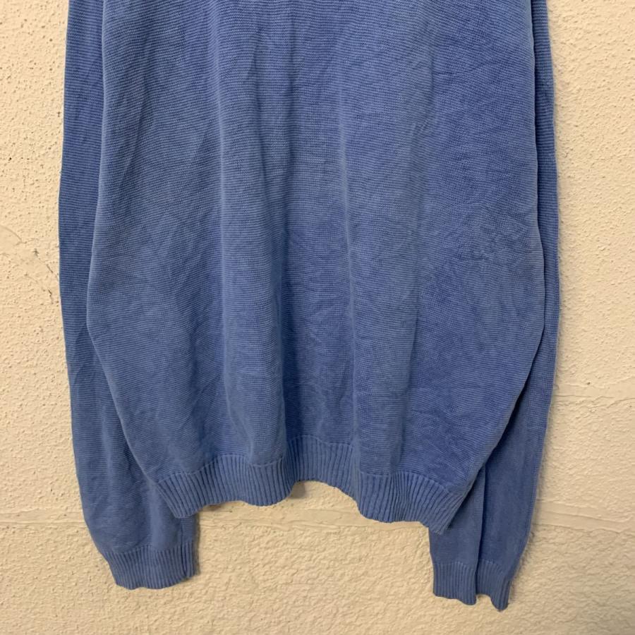 IZOD Vネック ニット セーター XL ブルー ワンポイントロゴ コットンニット 古着卸 アメリカ仕入れ a410-5135 : 古着屋DEN ヤフーショッピング店 - 通販 ...