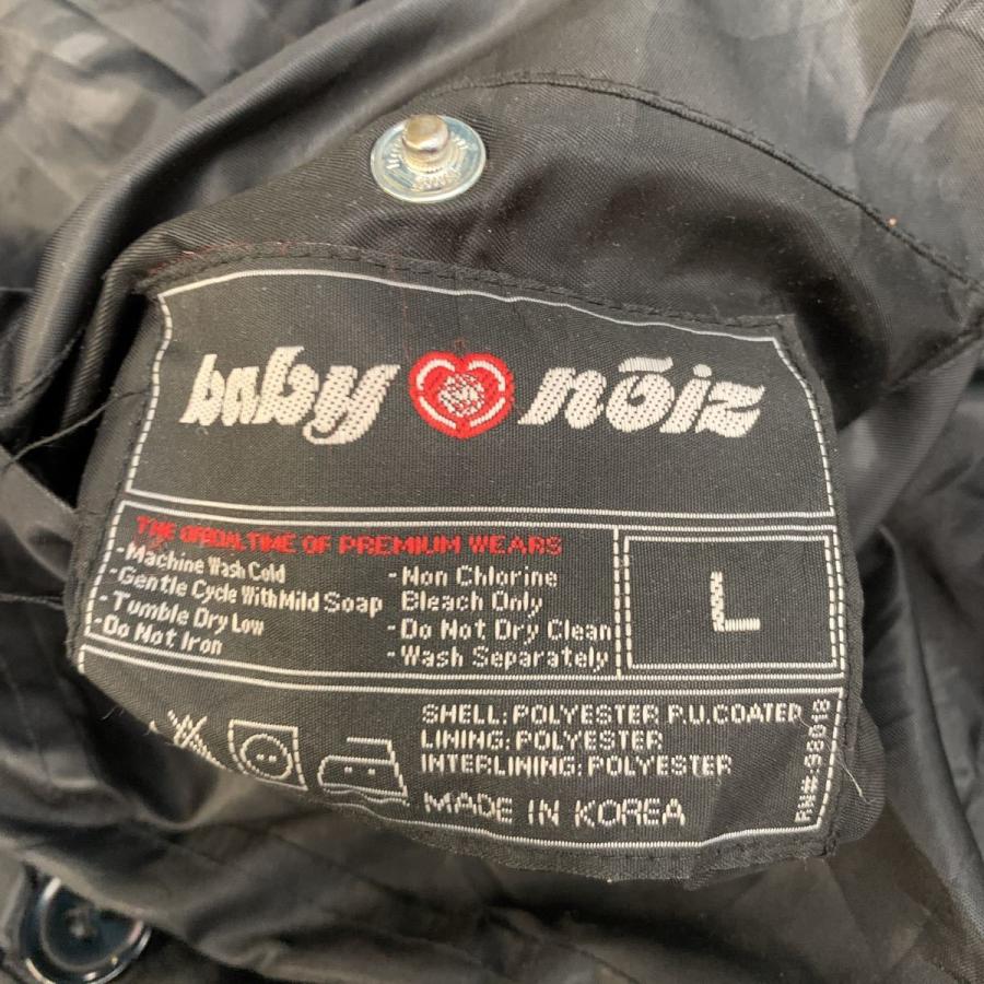 baby noiz フライトジャケット Lサイズ ミリタリー ナイロンジャケット 黒 ブラック 古着卸 アメリカ仕入れ a412-5579 ...