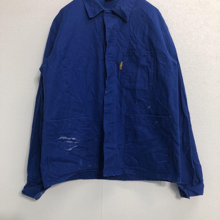 MERCURE ユーロワークジャケット T48 Mサイズ カバーオール コットンツイル 青 ブルー 古着卸 アメリカ仕入 a503-5057 :a503-5057:古着屋DEN ヤフー ...
