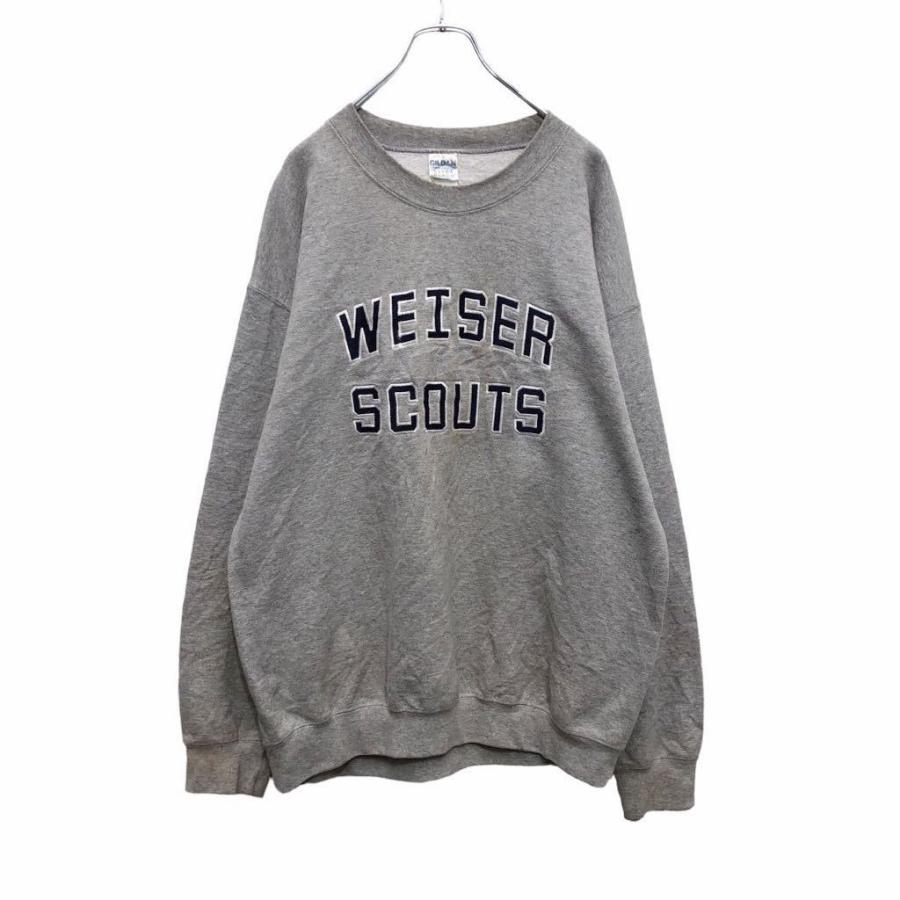 GILDAN スウェット トレーナー L グレー ネイビー 刺繍 ロゴ ギルダン 古着卸 アメリカ仕入 a503-5649 : 古着屋DEN ヤフーショッピング店 - 通販 - Yahoo ...