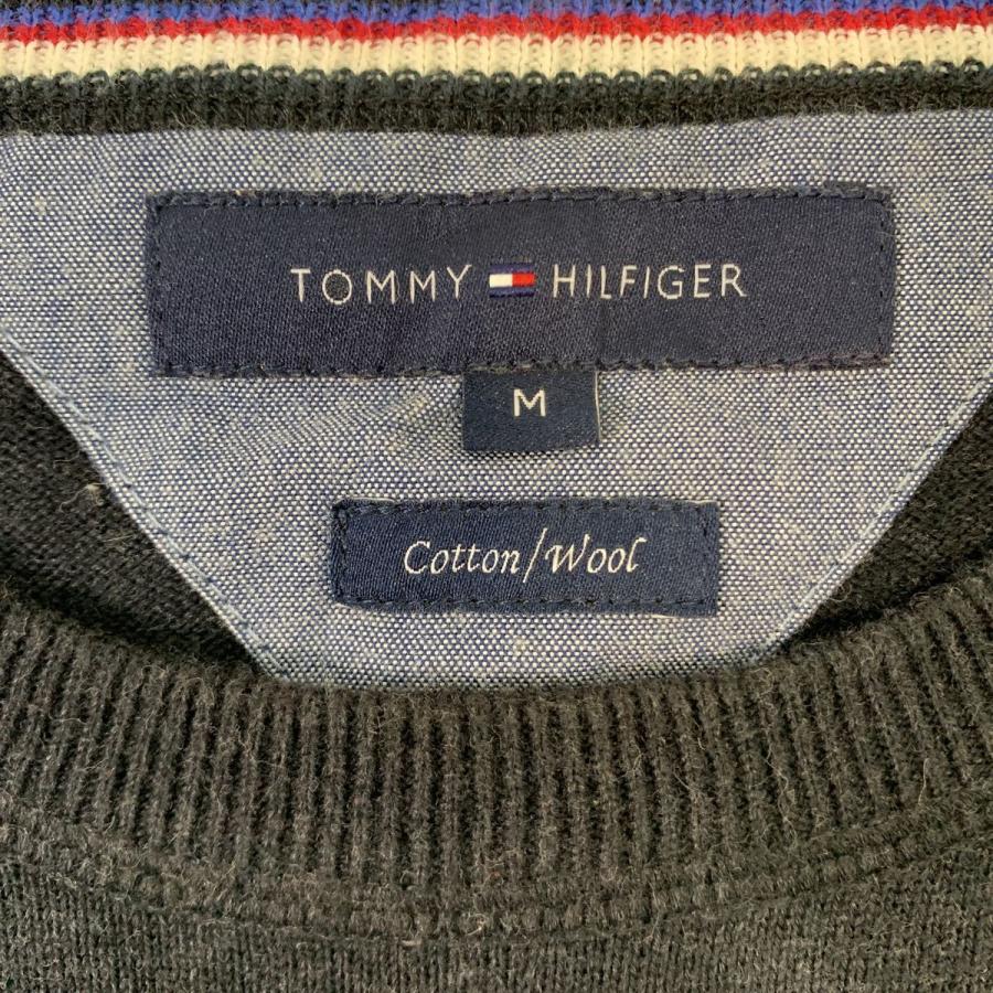 TOMMY HILFIGER コットンニット M ブラック 黒 トミーヒルフィガー セーター 刺繍ロゴ 古着卸 アメリカ仕入 a503-5726 : 古着屋DEN ヤフーショッピング店 ...