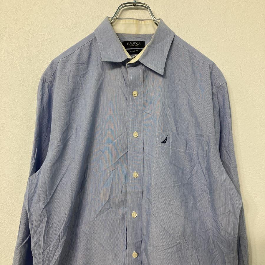 NAUTICA 長袖シャツ Lサイズ ノーティカ アクティブフィット ブルー 古着卸 アメリカ仕入 a503-5977 : 古着屋DEN ヤフーショッピング店 - 通販 - Yahoo!ショッピング