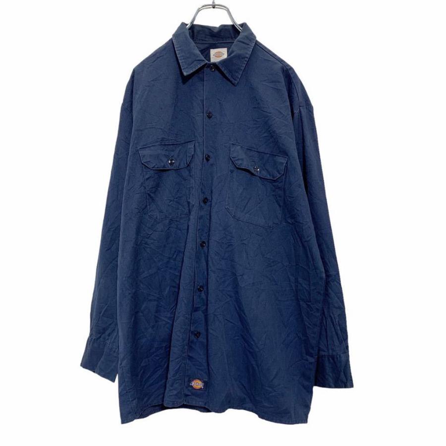 Dickies 長袖 無地 シャツ L ネイビー ディッキーズ ワーク 古着卸 アメリカ仕入 a503-6073 : 古着屋DEN ヤフーショッピング店 - 通販 - Yahoo!ショッピング