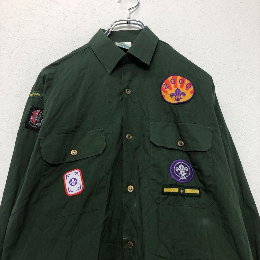ボーイ スカウト ワークシャツ XS位 グリーン ワッペン 古着卸 アメリカ仕入 a503-6333 : 古着屋DEN ヤフーショッピング店 - 通販 - Yahoo!ショッピング