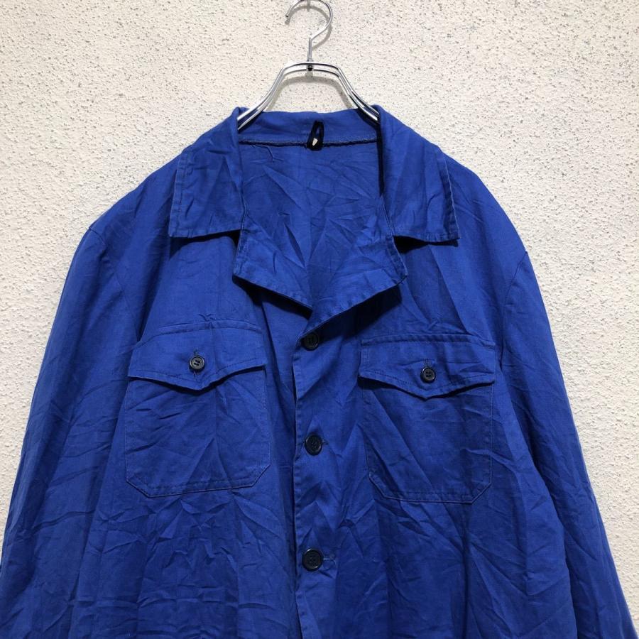 ユーロ ワークジャケット 54 XL位 ビッグサイズ ブルゾン コットンツイル 青 ブルー 古着卸 アメリカ仕入 a503-6375 :a503-6375:古着屋DEN ヤフーショッピング店 ...