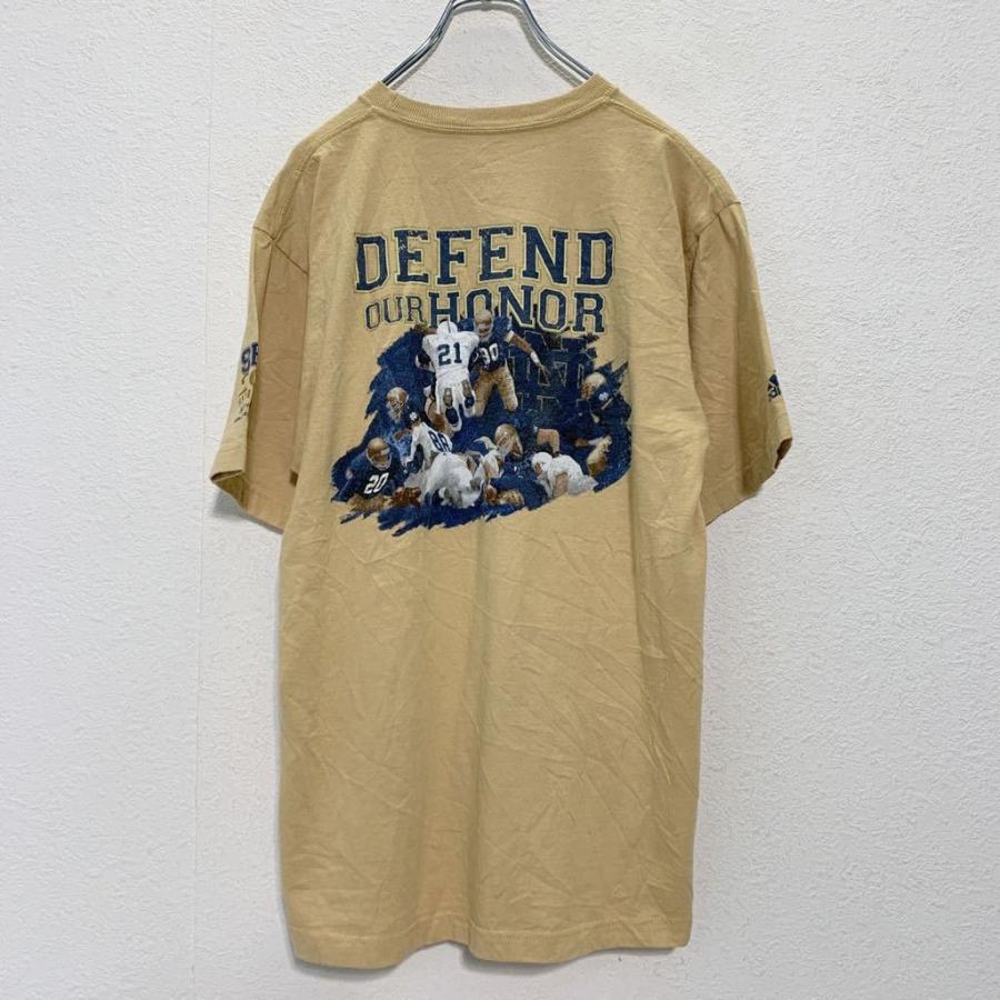 adidas 半袖 プリント Tシャツ M ベージュ イエロー アディダス スポーツ アメフト バックプリント 古着卸 アメリカ仕入 a503-7200 : a503-7200 : 古着屋 ...