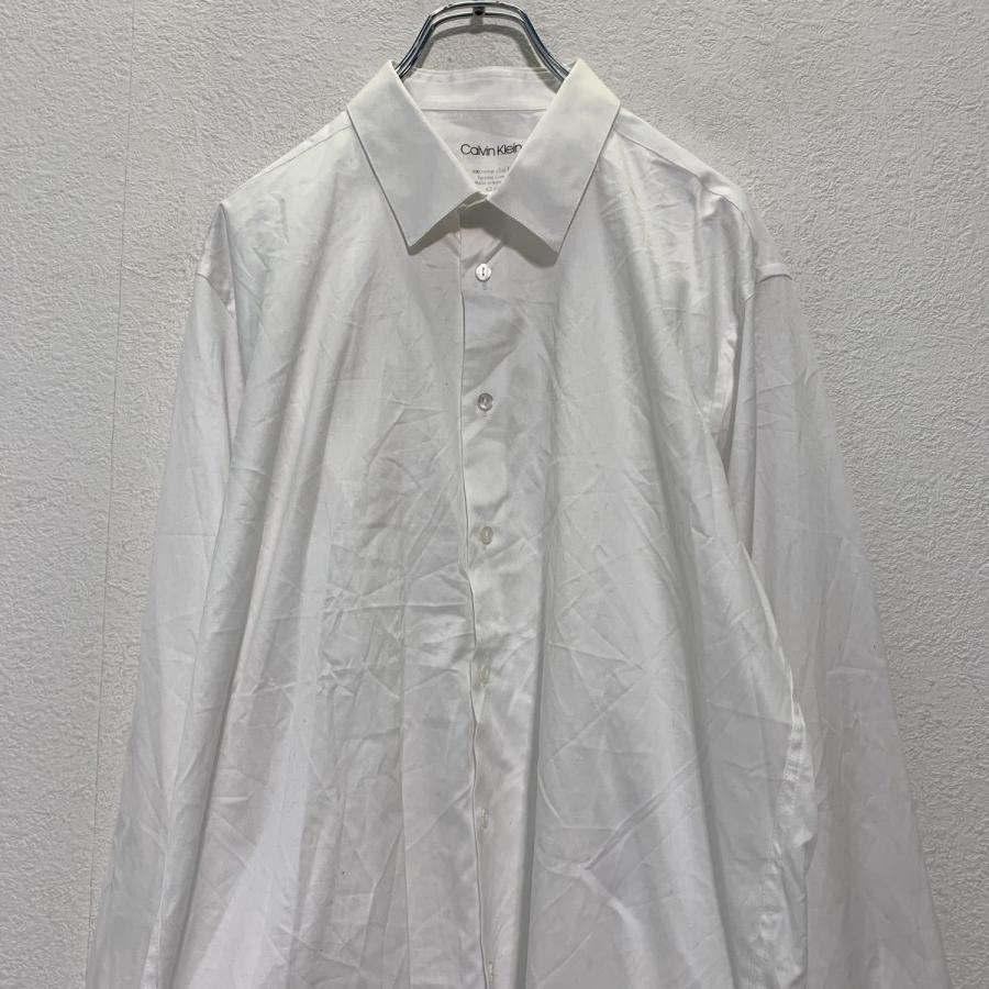 Calvin Klein 長袖 無地 シャツ XLサイズ位 ホワイト 白 カルバンクライン 古着卸 アメリカ仕入 a503-7380 :a503-7380:古着屋DEN ヤフーショッピング店 ...