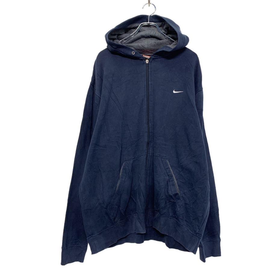 NIKE ジップ アップ フーディー L ネイビー ナイキ パーカー スポーツ シンプル 古着卸 アメリカ仕入 a504-5774 : 古着屋 ...