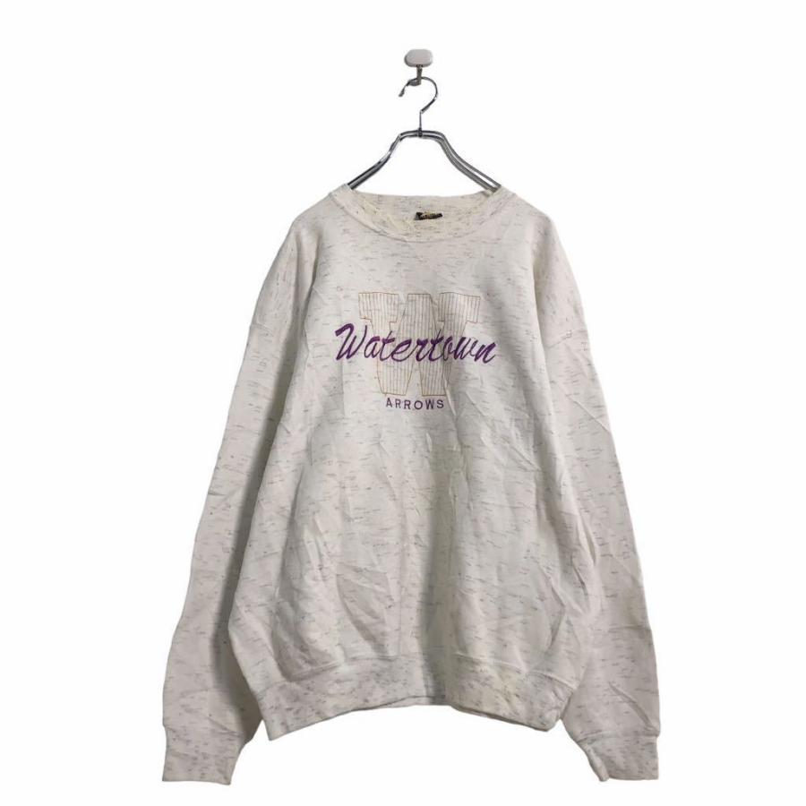 H.L.MILLER GOLD ロゴ スウェット トレーナー XL ホワイト アメリカ製 ウォータータウン 古着卸 アメリカ仕入 a505 ...