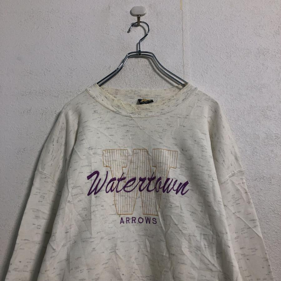 H.L.MILLER GOLD ロゴ スウェット トレーナー XL ホワイト アメリカ製 ウォータータウン 古着卸 アメリカ仕入 a505 ...