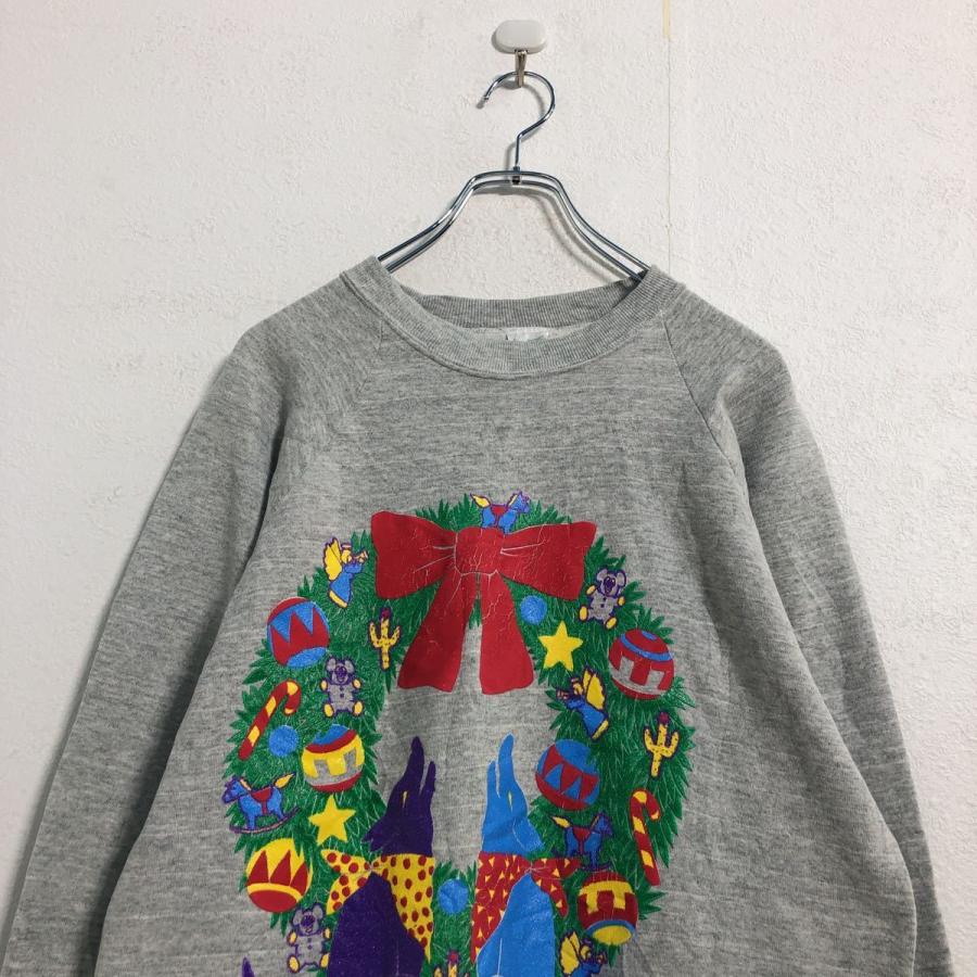 プリント スウェット トレーナー ウィメンズ L グレー クリスマスリース 犬 古着卸 アメリカ仕入 a505-7173 :a505-7173:古着屋DEN ヤフーショッピング店 - 通販 ...