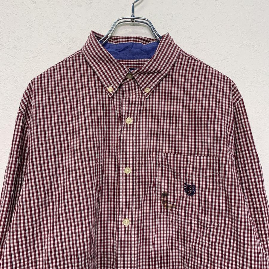 CHAPS 長袖 チェック シャツ L レッド ホワイト チャップス ボタンダウン 古着卸 アメリカ仕入 a506-5281 : a506 ...