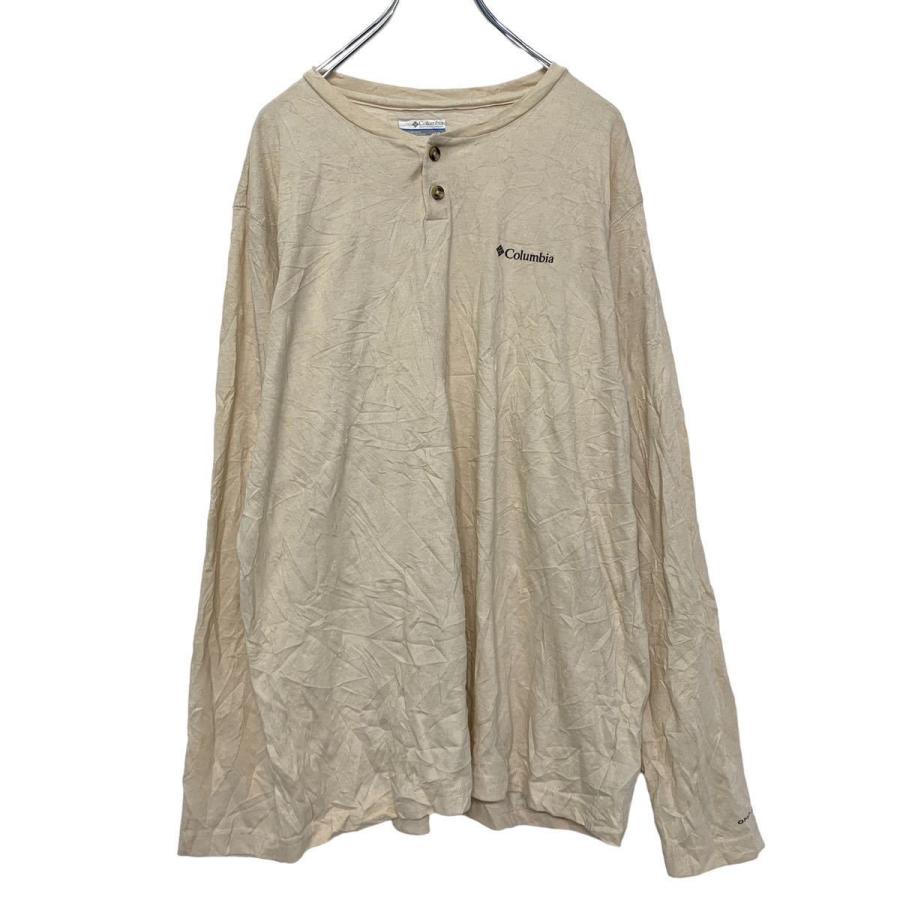 Columbia 長袖 ヘンリーネック Tシャツ L ベージュ コロンビア ロンT ロングTシャツ 古着卸 アメリカ仕入 a507-5294 : 古着屋DEN ヤフーショッピング店 - 通販 ...