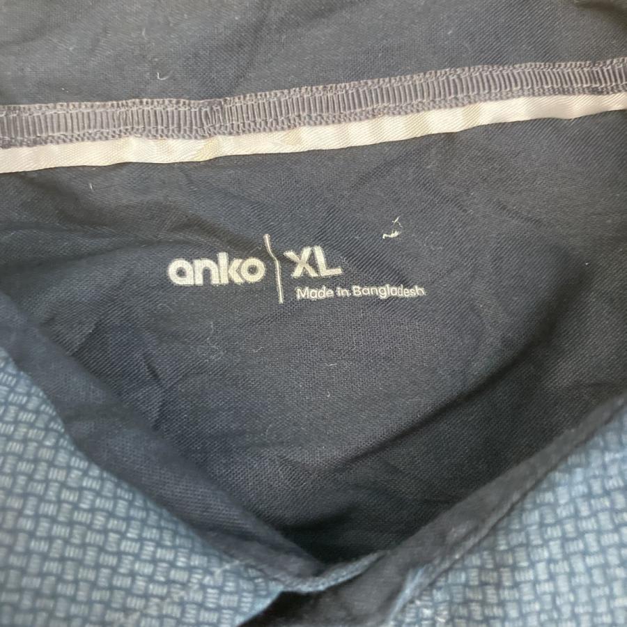 anko 長袖 柄 シャツ XL ネイビー ビッグサイズ ドレスシャツ 古着卸 アメリカ仕入 a508-6564 : 古着屋DEN ヤフーショッピング店 - 通販 - Yahoo!ショッピング