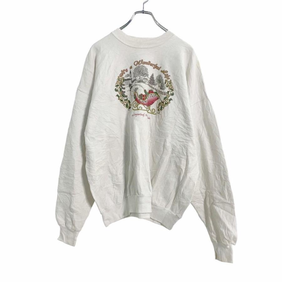 スウェット プリント トレーナー XL~ ホワイト グレー クリスマス 冬 雪だるま プレゼント 古着卸 アメリカ仕入 a508-6580 : 古着屋DEN ヤフーショッピング店 - 通販 ...