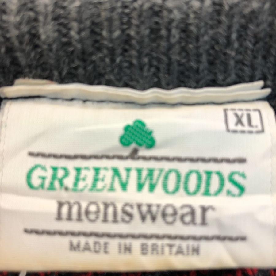 GREEN WOODS ニット セーター XL グレー レッド グリーンウッズ ビッグサイズ イングランド製 アクリル 古着卸 アメリカ仕入 a508-6672 : a508-6672 ...