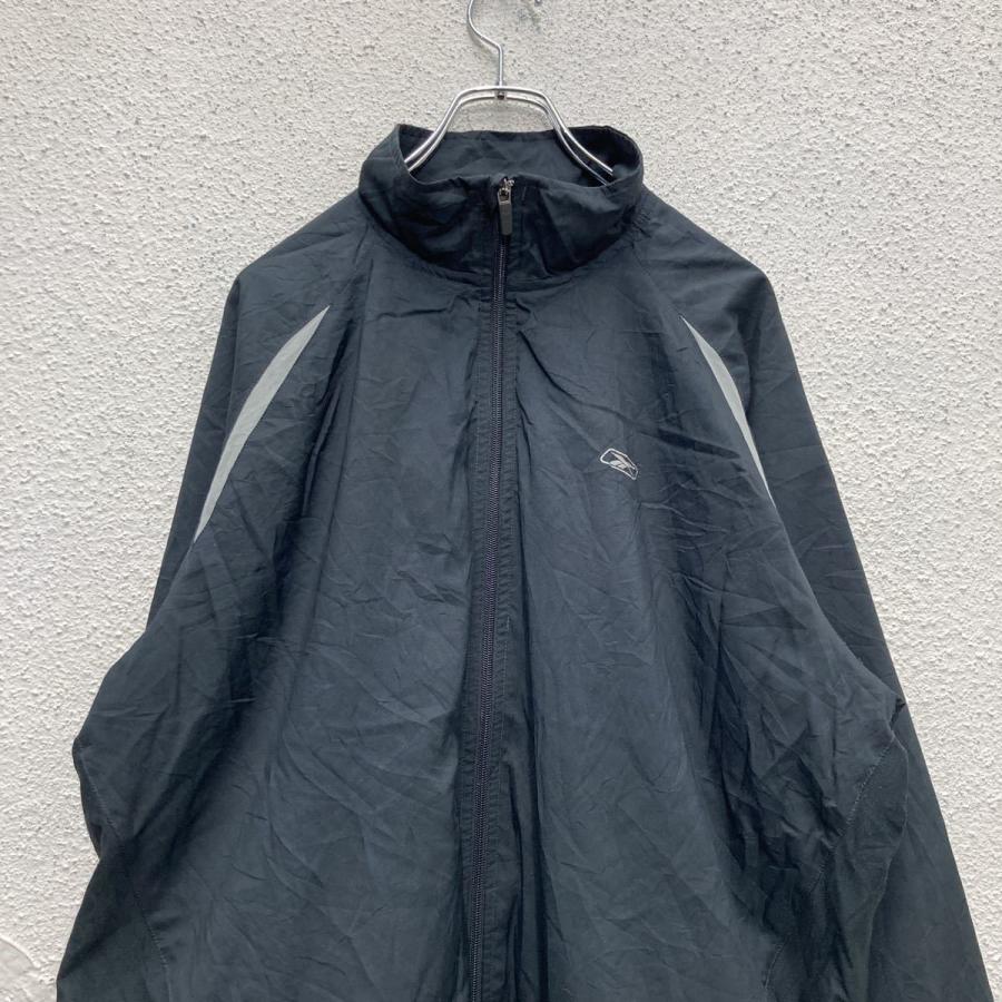 Reebok ナイロンジャケット XL ビッグサイズ リーボック スポーツ 黒 ブラック 古着卸 アメリカ仕入 a508-6806 : a508-6806 : 古着屋DEN ヤフーショッピング ...